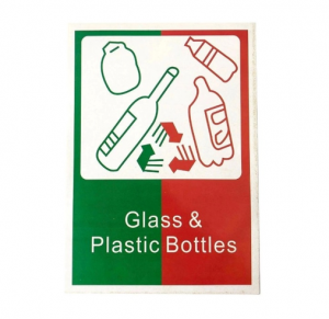 Recycle Sticker-Glass & Plastic Bottles | NEX Global Enterprises